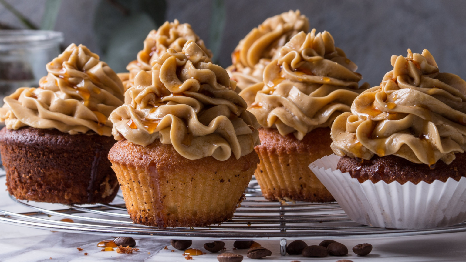 Rich & Fluffy Coffee Cupcakes with Silky Coffee Buttercream
