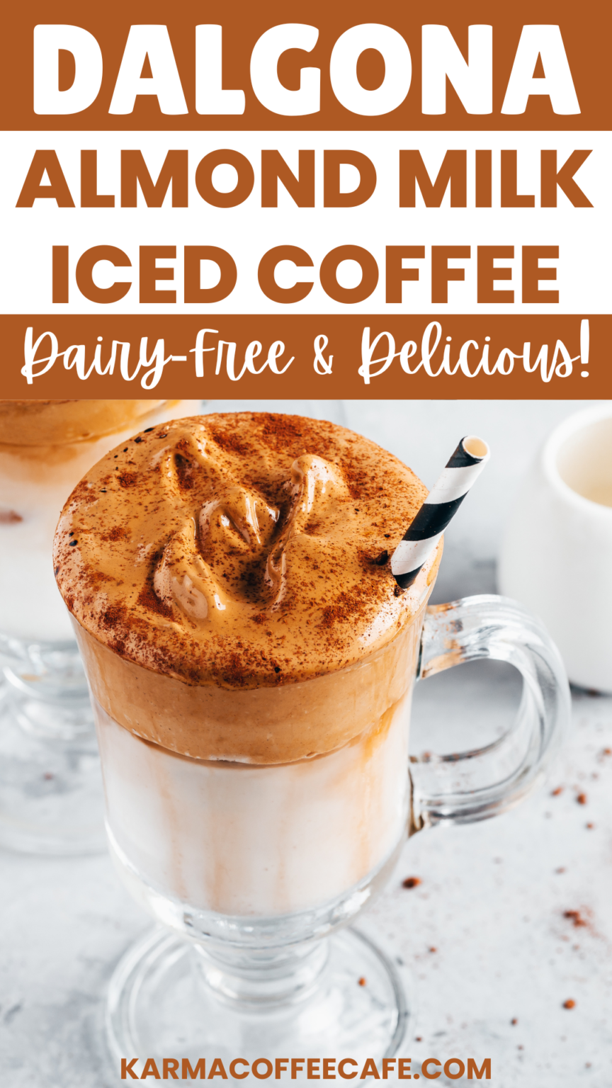 Dalgona Almond Milk Iced Coffee Recipe: Dairy-Free & Delicious