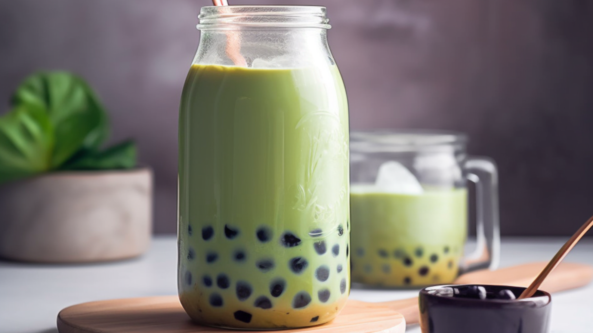 Easy And Delicious Vegan Matcha Boba Tea: Make It Iced or Hot!