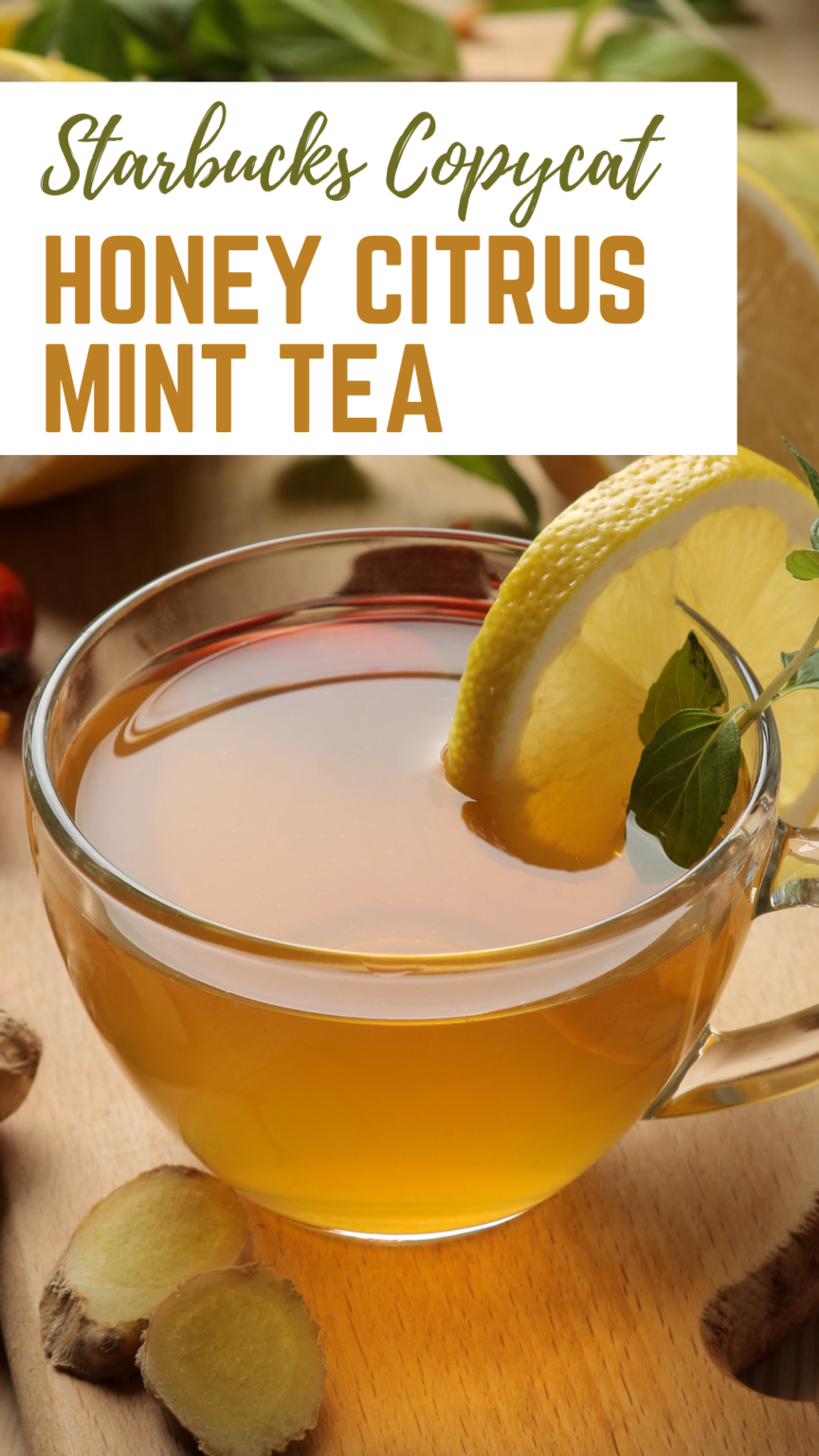 Honey Citrus Mint Tea: Starbucks Medicine Ball Copycat Recipe