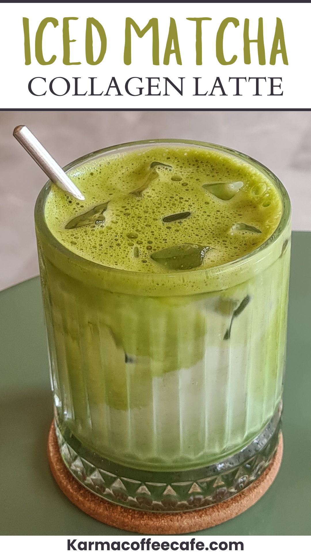 Iced Matcha Collagen Latte: A Refreshing Protein-Packed Drink