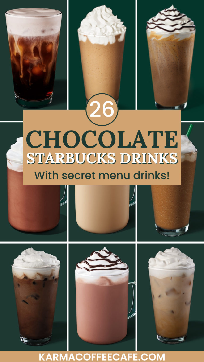 26 Best Starbucks Chocolate Drinks: Hot, Iced & Blended Treats